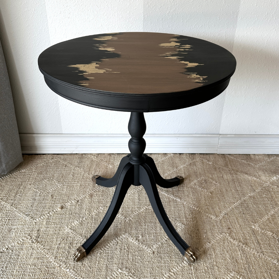 DIY Gold Leaf Table Makeover: From Thrifted Find to Luxury Accent – Amy ...