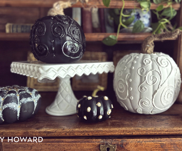 DIY Elegant Fall Pumpkins with Venetian Plaster – Amy Howard At Home