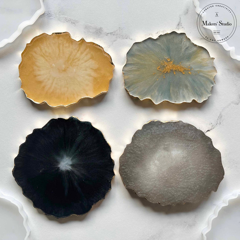 Flat Four Geode Coasters Bundle | Amy Howard At Home
