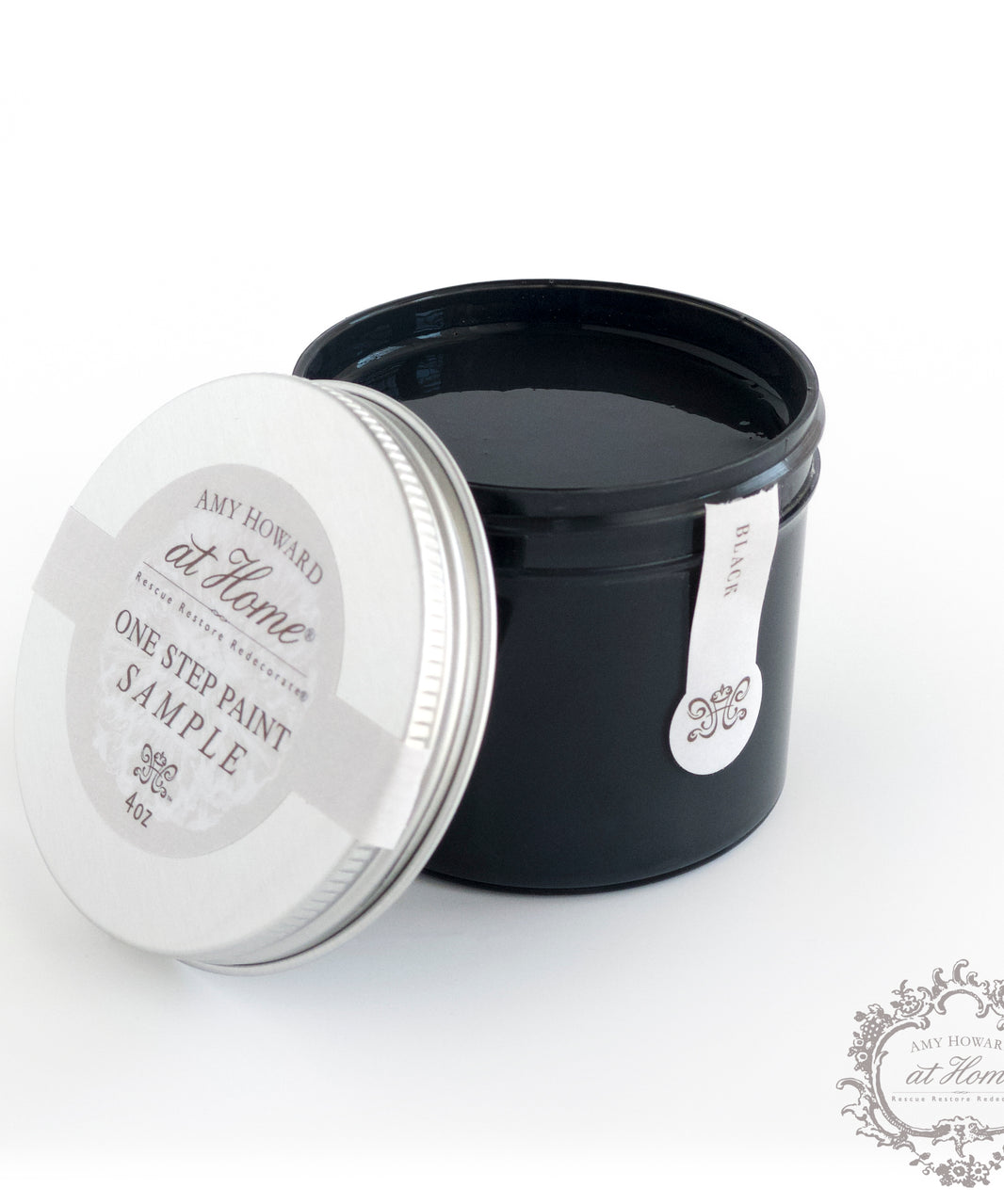 Black - One Step Paint - 4oz Sample – Amy Howard At Home