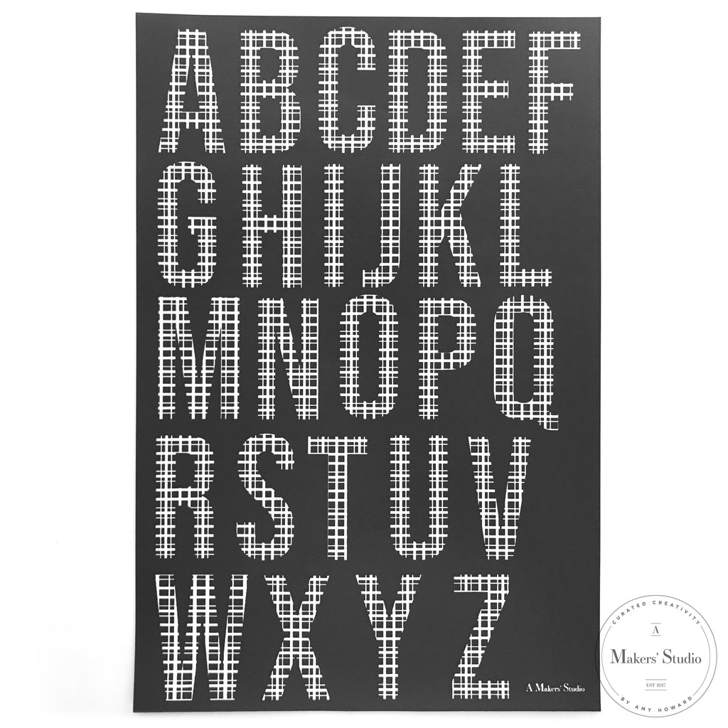 Madras Letters - Mesh Stencil - 12x18 – Amy Howard At Home