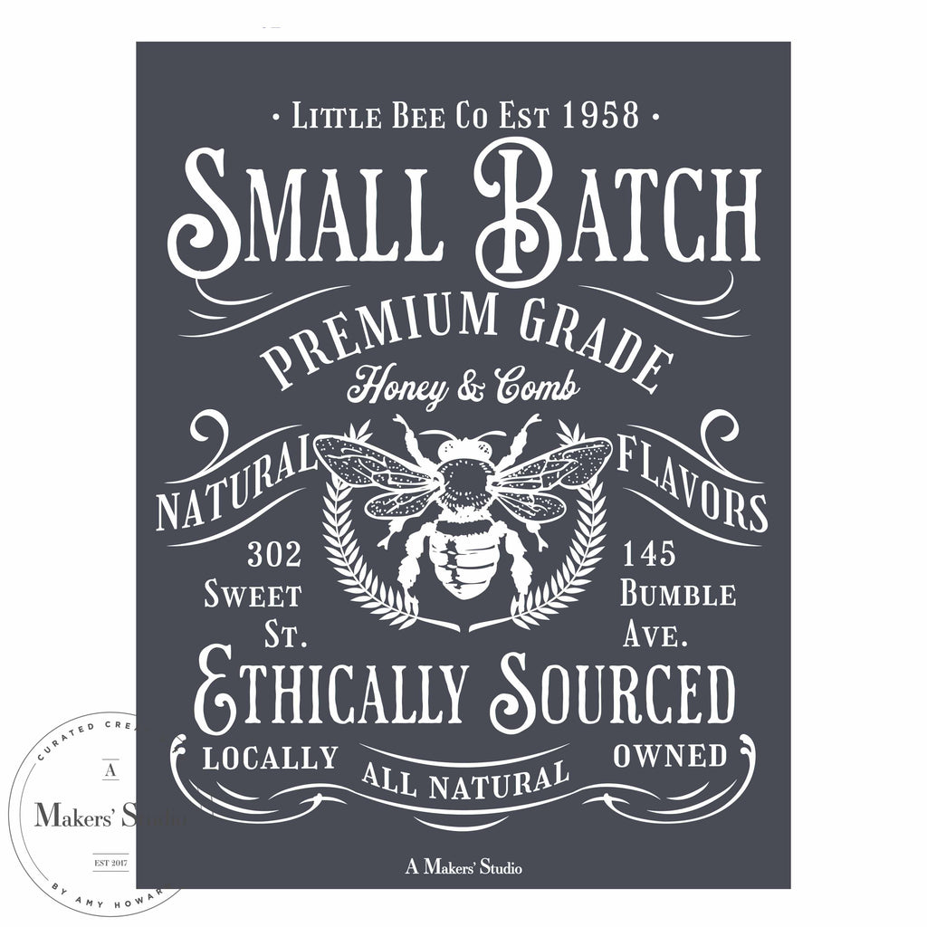 Small Batch Honey - Mesh Stencil 8.5x11 – Amy Howard At Home